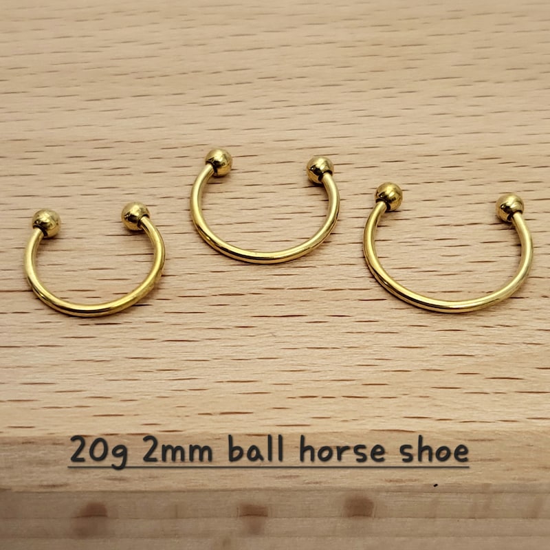 Horse Shoe Gold Piercing - Etsy