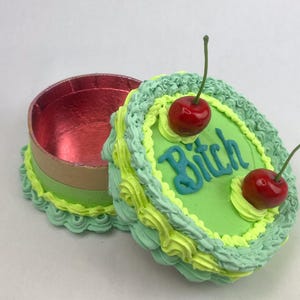 Small Realistic Cake Box- Pink Roses and Limited Series, One of a Kind ...