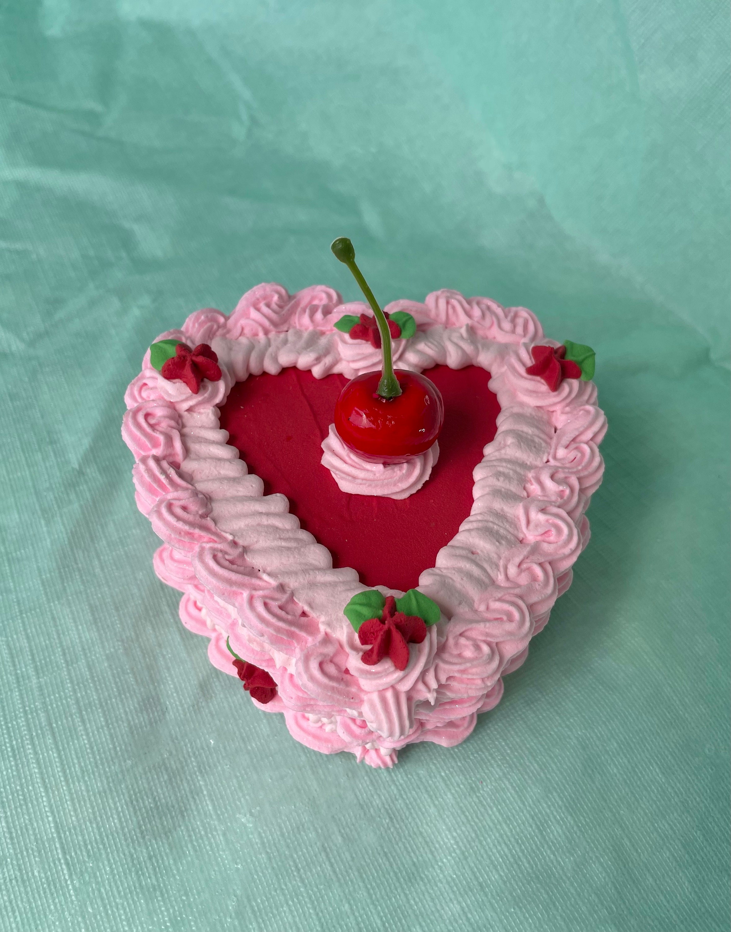 Fake Cake Decorative Box Small Size, Colorful, One of a Kind, Handmade ...