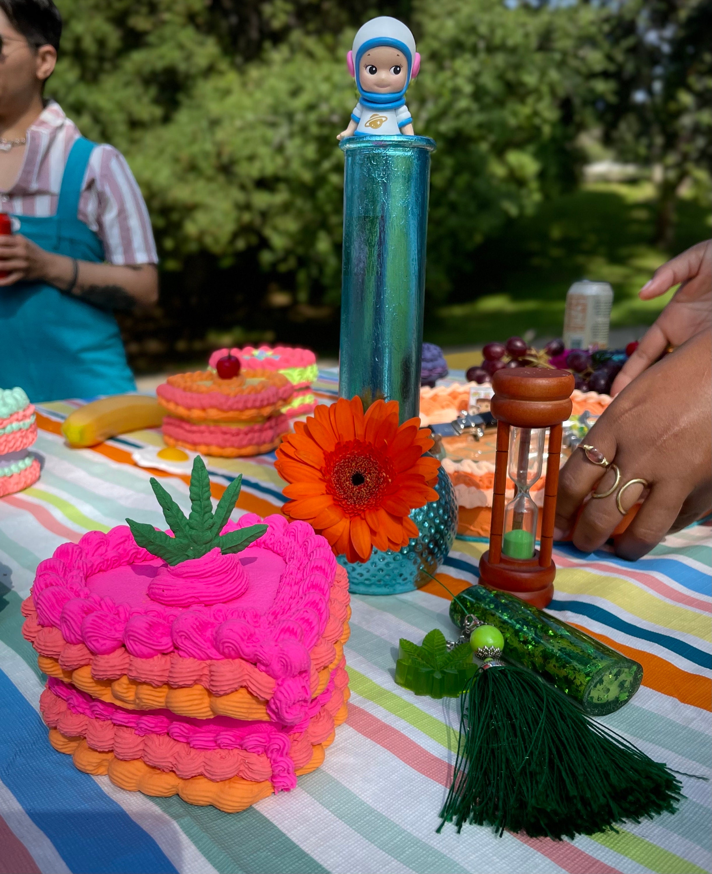 Fake Cake Decorative Box Small Size, Colorful, One of a Kind, Handmade ...