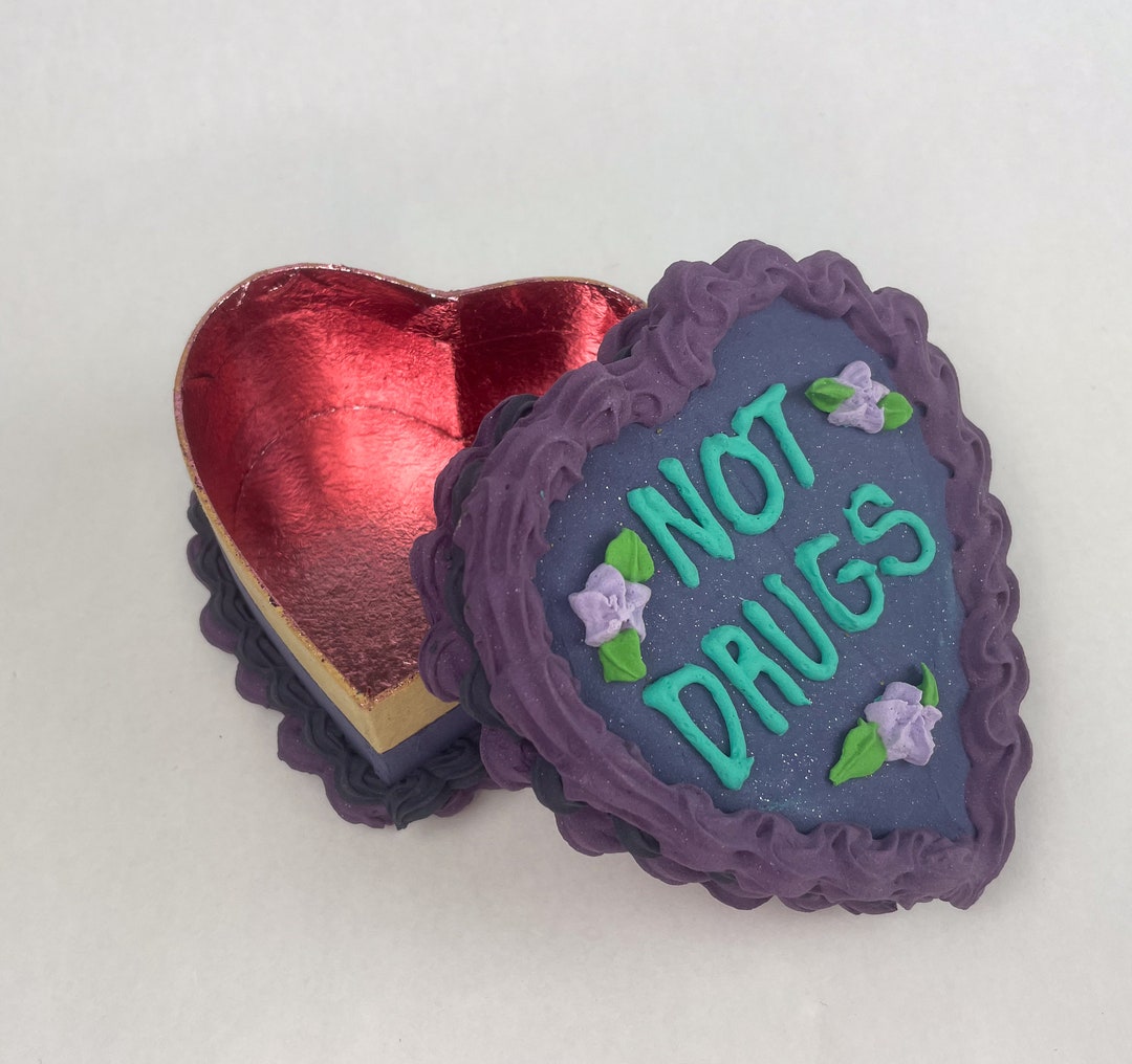 Realistic Cake Box Violet Vices Series, Stash Box, Jewelry Box ...