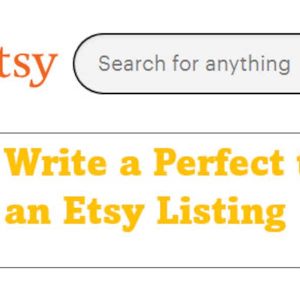 Title Generator Etsy