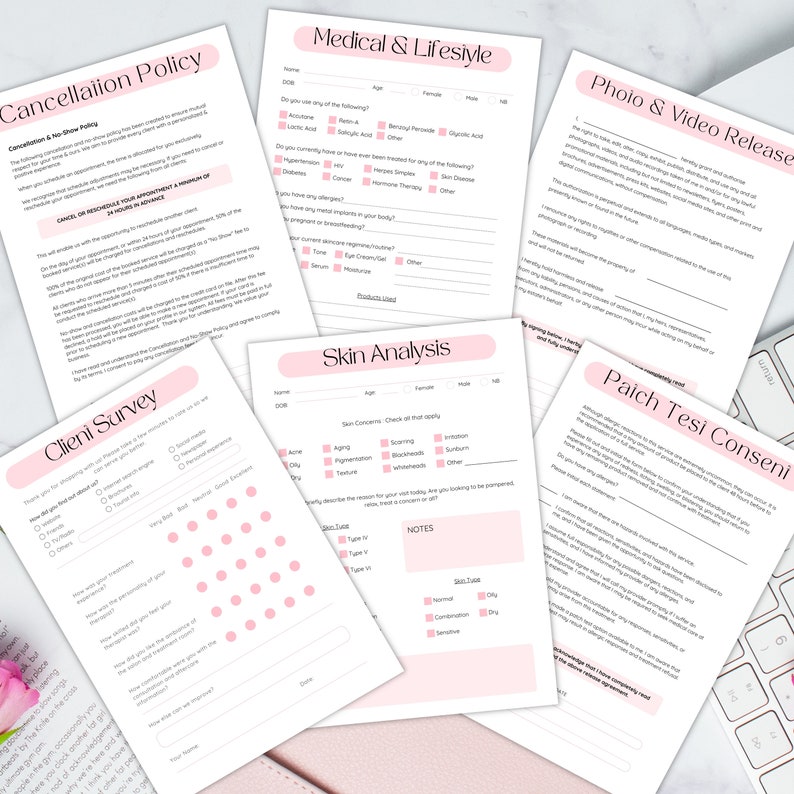 Body Contouring Treatment Forms Canva Template Body Sculpting Editable ...