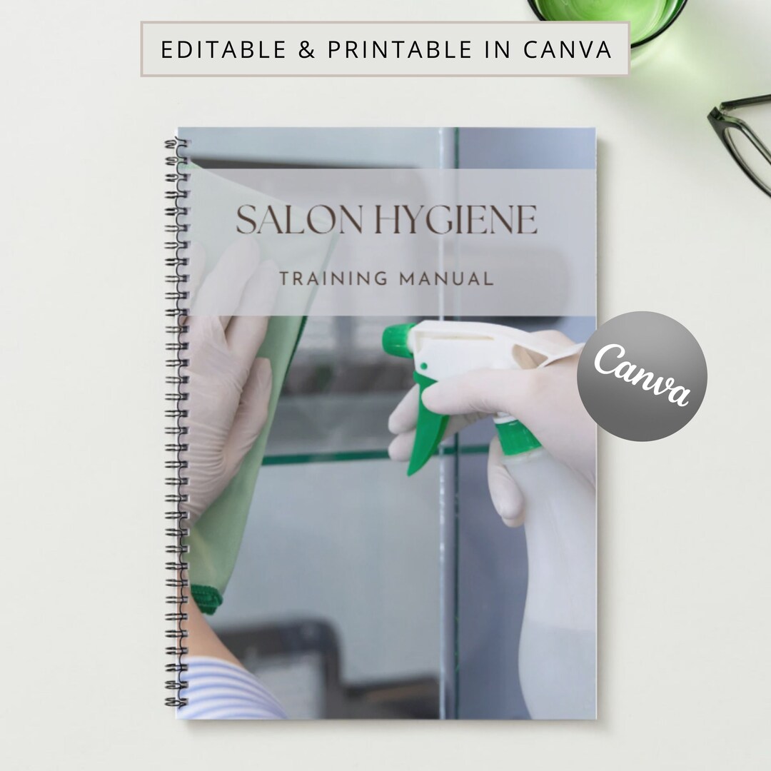 Hygiene Practices Printable Manual Template Training Manual Canva ...