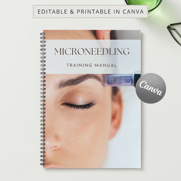 Skin Anatomy & Aging Printable Manual Template Training Manual Canva ...