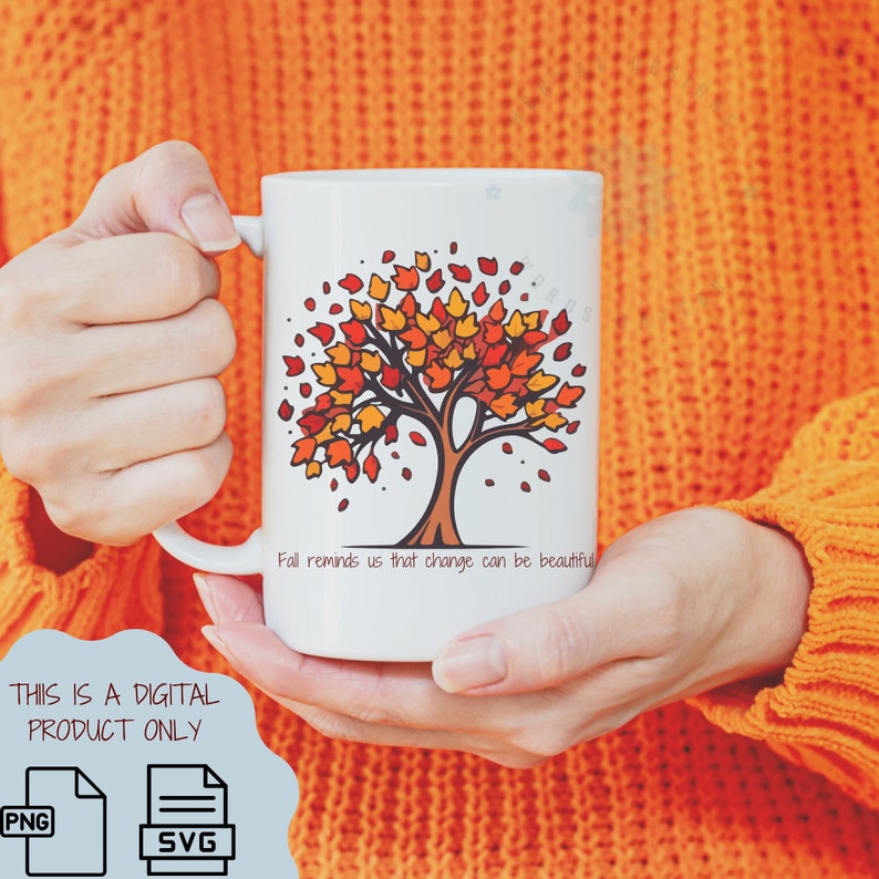 Change is Beautiful, SVG for Fall, PNG for Fall, Halloween, Fall Svg ...