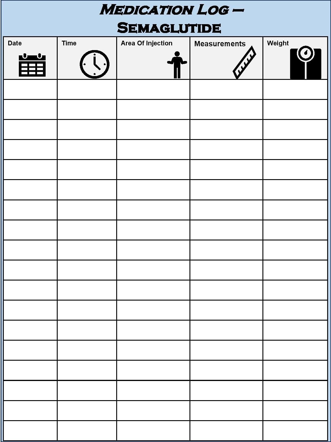 6 Medication Trackers, Medication Pdf, Medication Tracker Template ...
