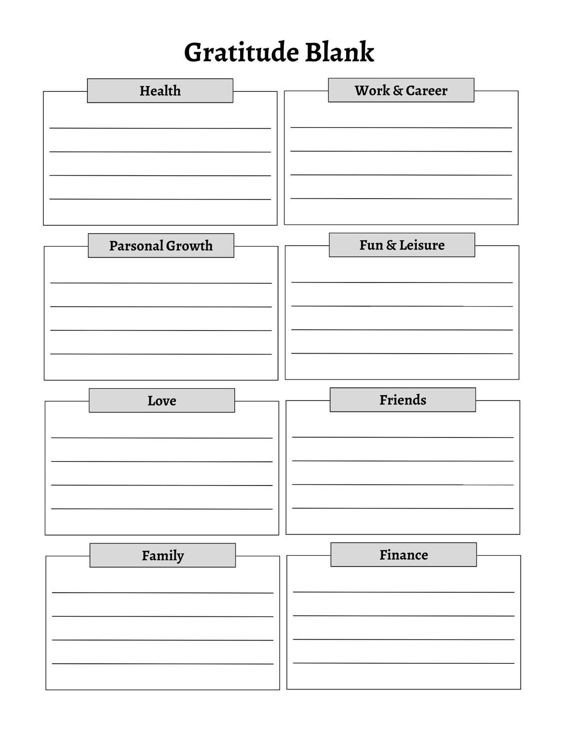 2025 Gratitude Journal Printable, 28 Page Gratitude Printable Bundle ...