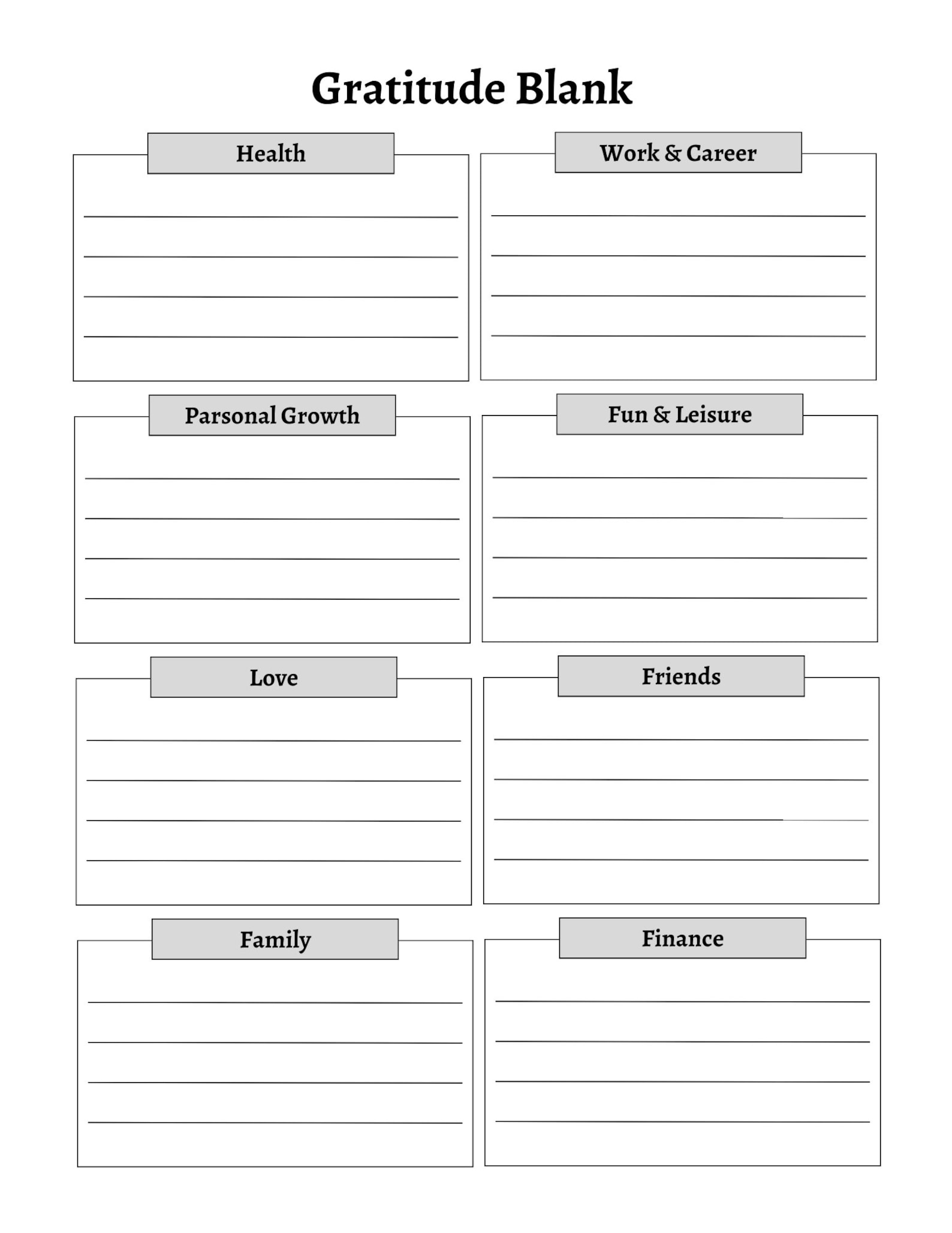 Gratitude Journal Printable, 28 Page Gratitude Printable Bundle ...