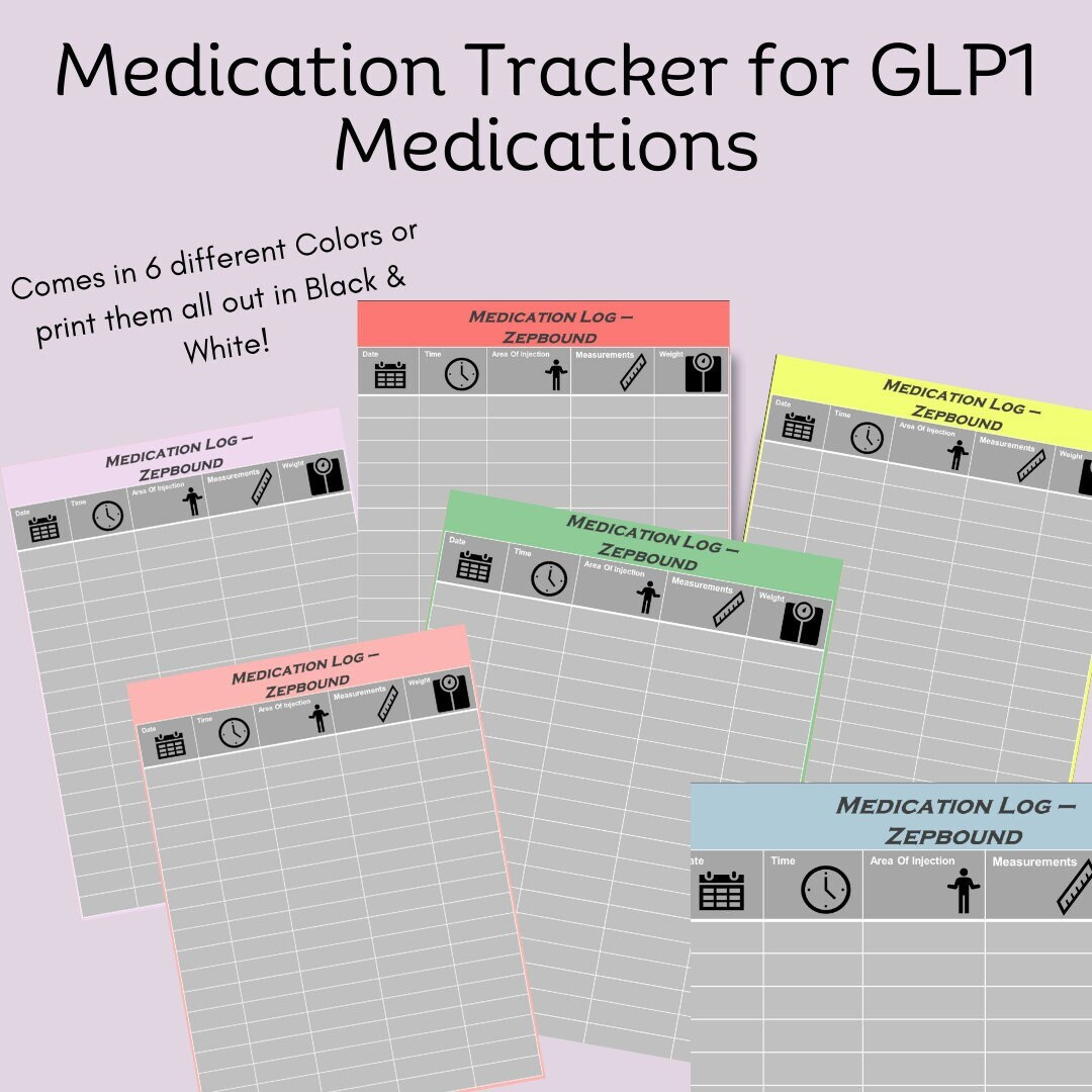 Medication Log, Medication, Medication Chart, Printable, Weight Loss ...