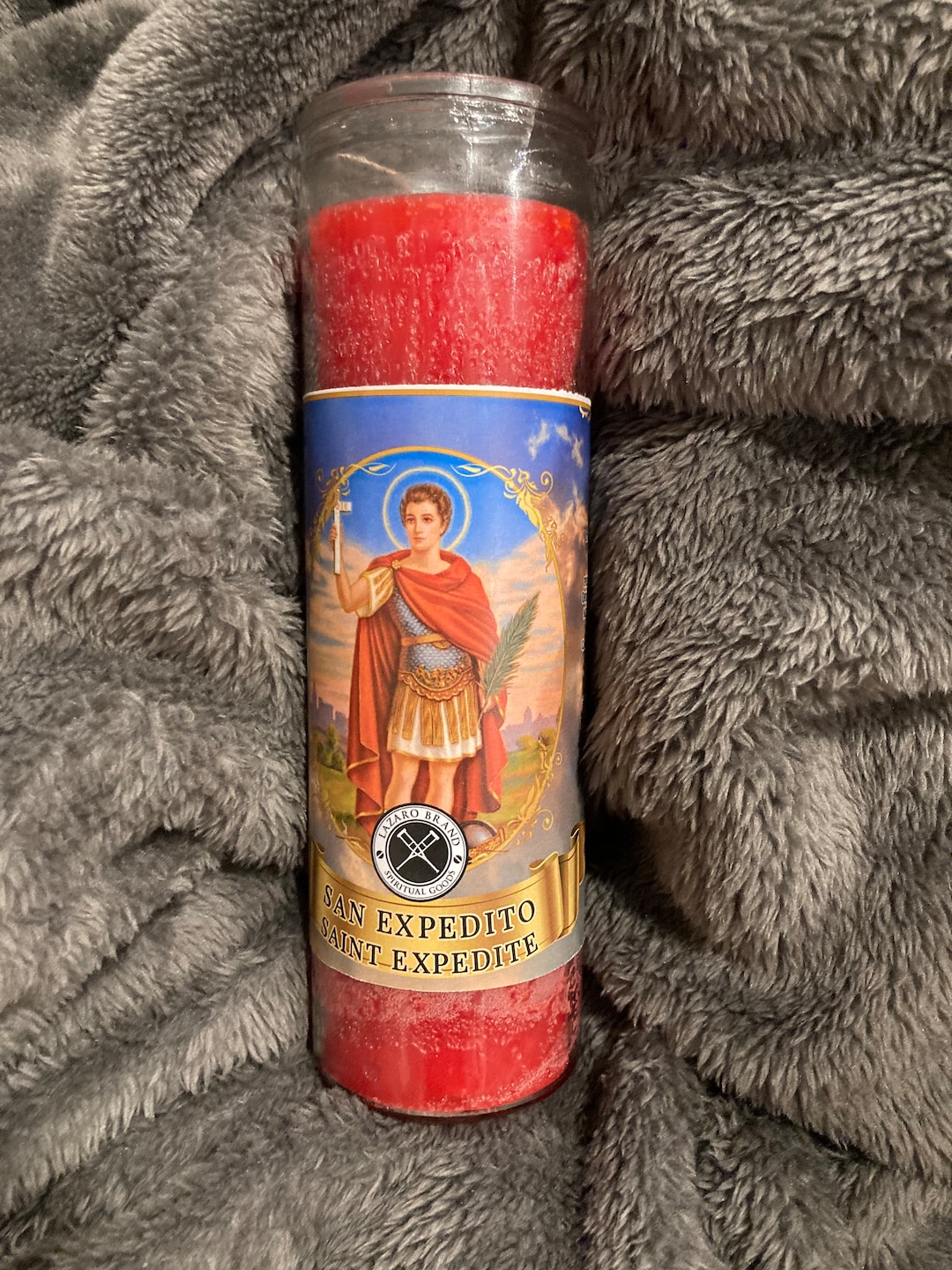 Saint Expedite Prayer Candle Saint Expeditus San Expedito - Etsy