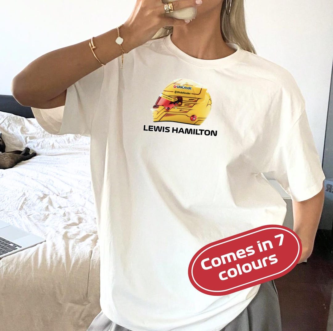 Lewis Hamilton 2025 Helmet T-shirt – Unisex Formula 1 Shirt – F1 ...