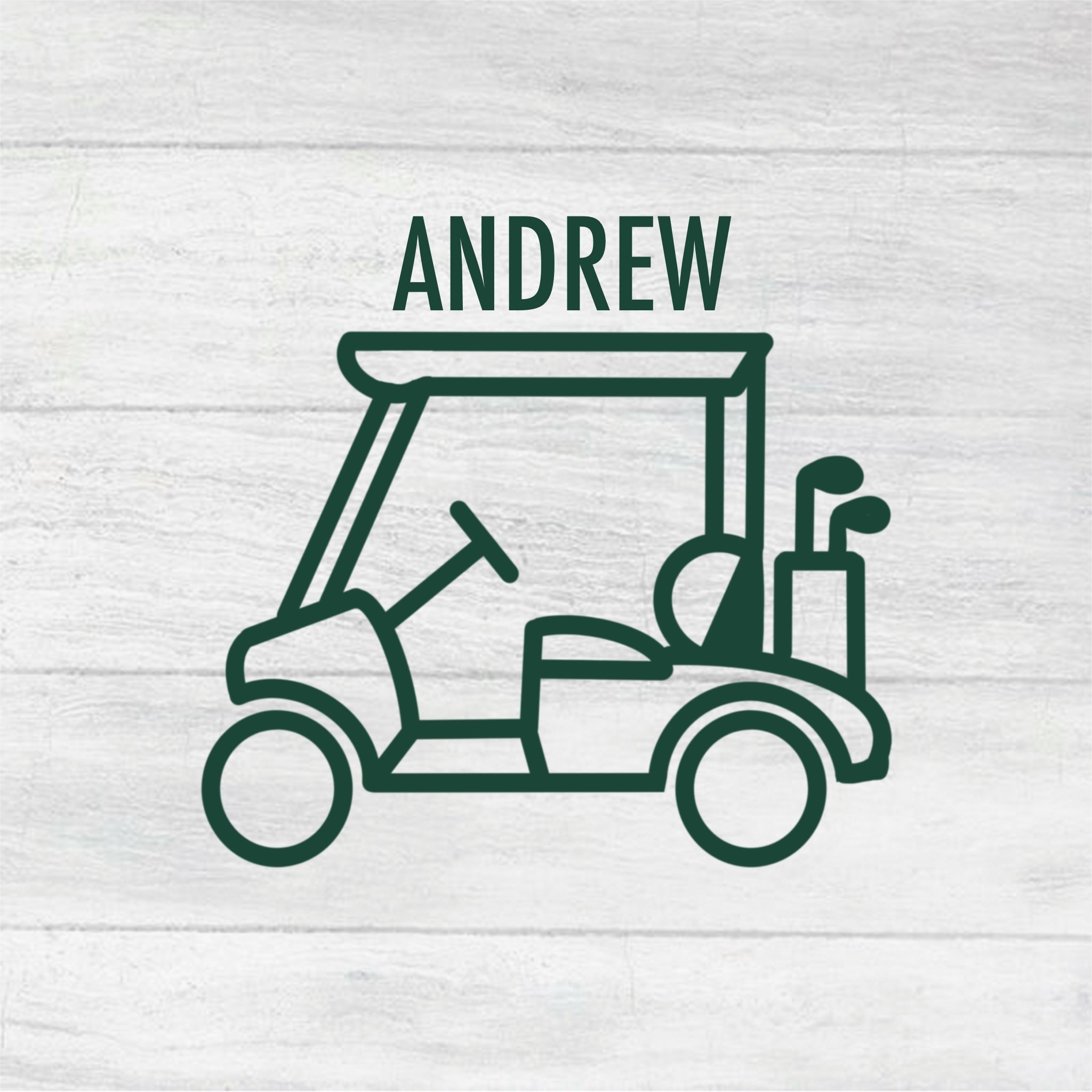 Golf Cart Vinyl Decal Sticker | Personalized Gifts for Golfer/dad - Etsy