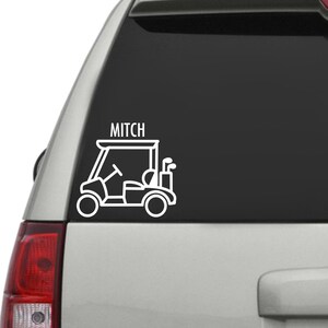 Golf Cart Vinyl Decal Sticker Personalized Gifts for Golfer/dad - Etsy
