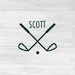 Golf Club Vinyl Decal Sticker Personalized Gifts for Golfer/dad - Etsy