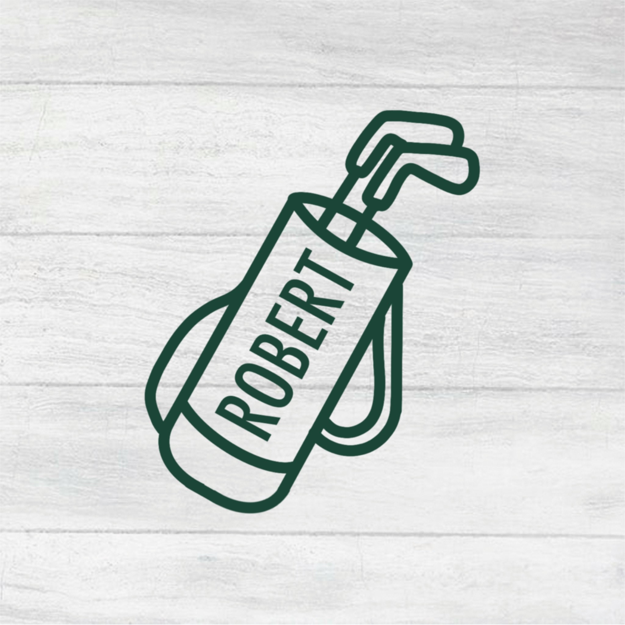 Golf Bag Vinyl Decal Sticker | Personalized Gifts for Golfer/dad - Etsy