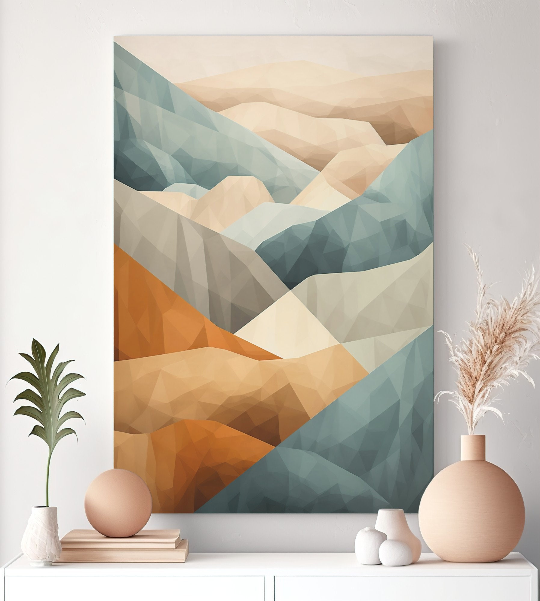 Abstract Tryptic Wall Art Set of 3, Colorful Wall Art, Printable Wall ...