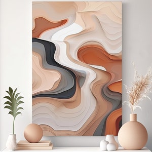 Abstract Tryptic Wall Art Set of 3, Colorful Wall Art, Printable Wall ...