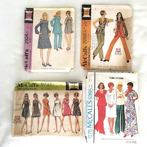 Vintage Mccall's Sewing Patterns | Vest, Tops, Pants, Dress, Tops ...