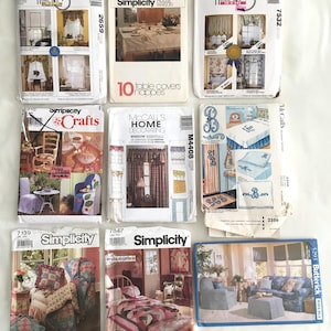 Vintage Sewing Patterns Home Decor Simplicity Mccalls Butterick ...