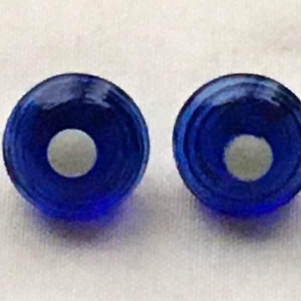 Blue Glass Buttons - Etsy