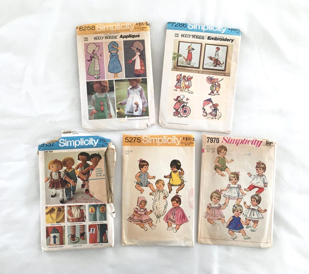 Vintage Simplicity Sewing Patterns for Dolls & Doll Clothes | Holly ...
