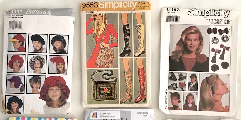 Vintage Sewing Patterns Simplicity Mccalls Butterick | Aprons, Hats ...