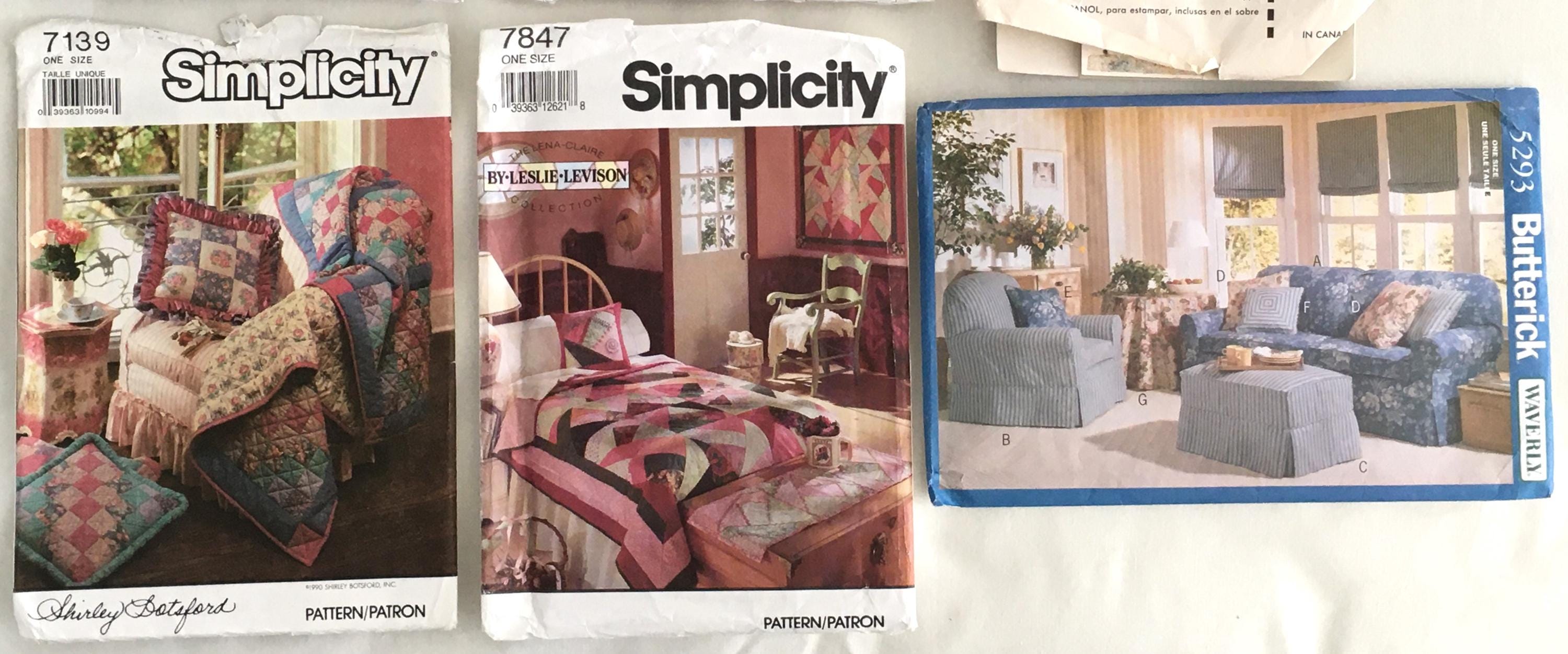 Vintage Sewing Patterns Home Decor Simplicity Mccalls Butterick ...