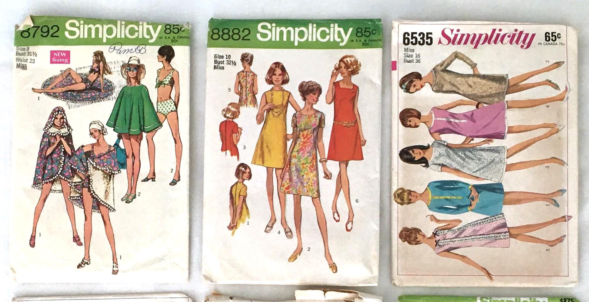 Vintage Simplicity Sewing Patterns | Cape, Jumpsuit, Dresses, Tops ...