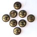8 Antique Victorian Buttons, Metal Picture Buttons, Self Shank | Sewing ...