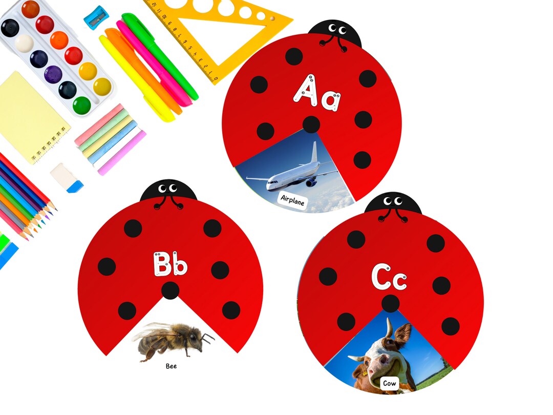 Alphabet Wheel Spinners Activities Preschool Game for Toddlers ...
