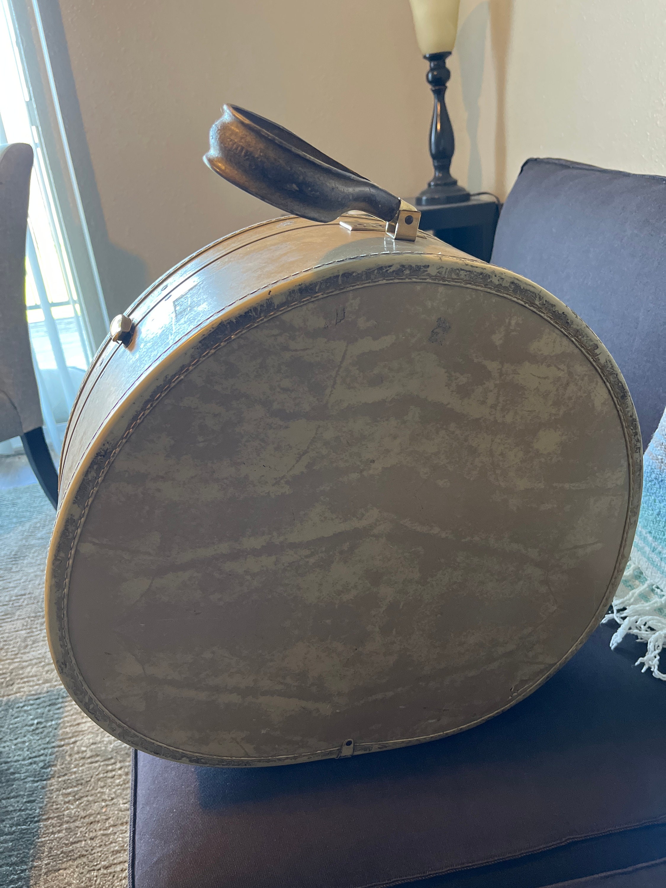 Rare Vintage 1950s Samsonite Cream Hat Box W/ Unopened Key - Etsy
