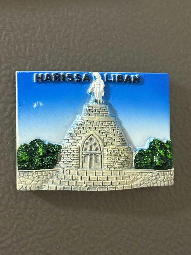 Harissa Lebanon Souvenir Fridge Magnet – Our Lady of Lebanon Gift - Etsy