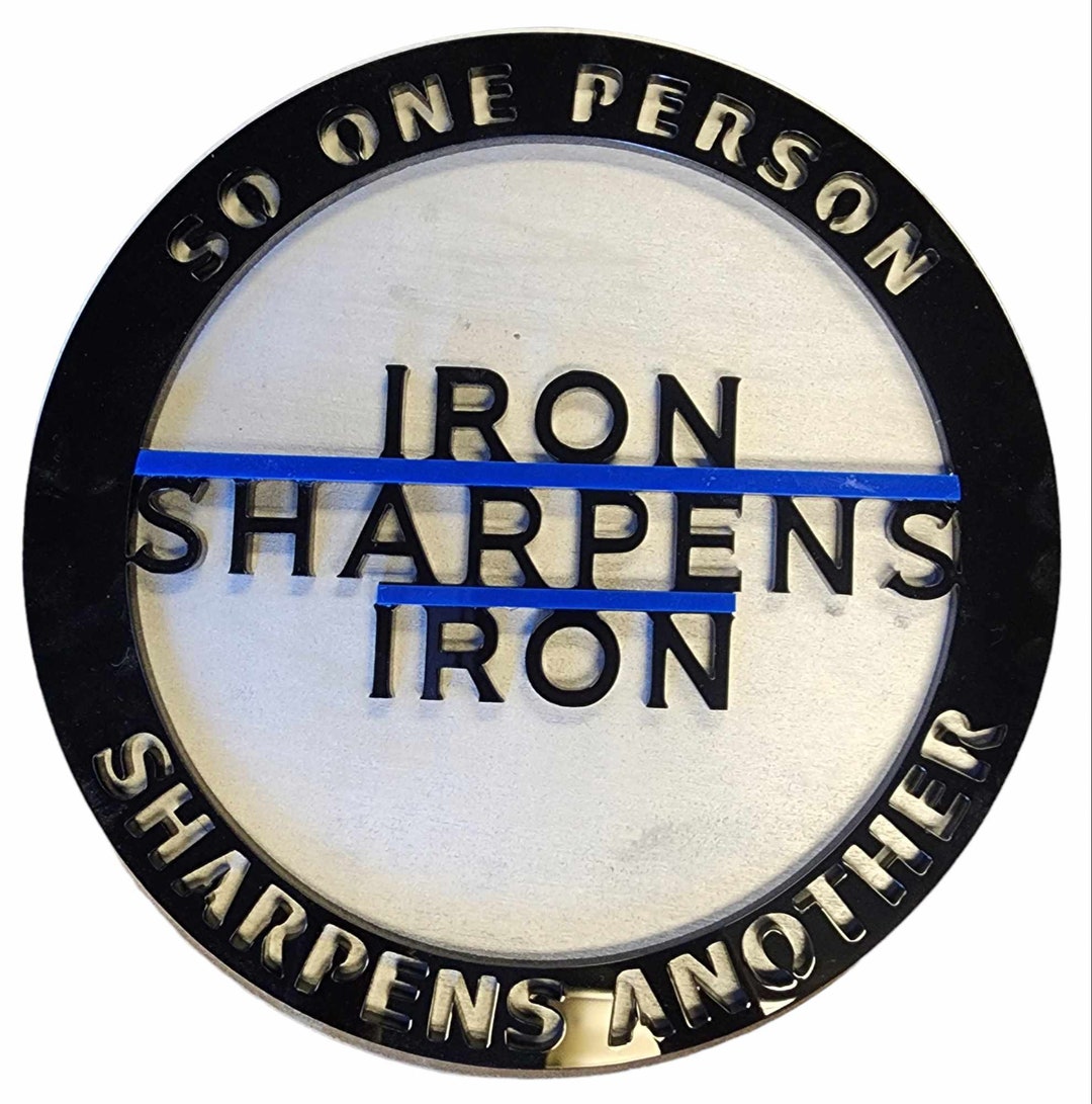 Iron Sharpens Iron Wall Hanging - Etsy