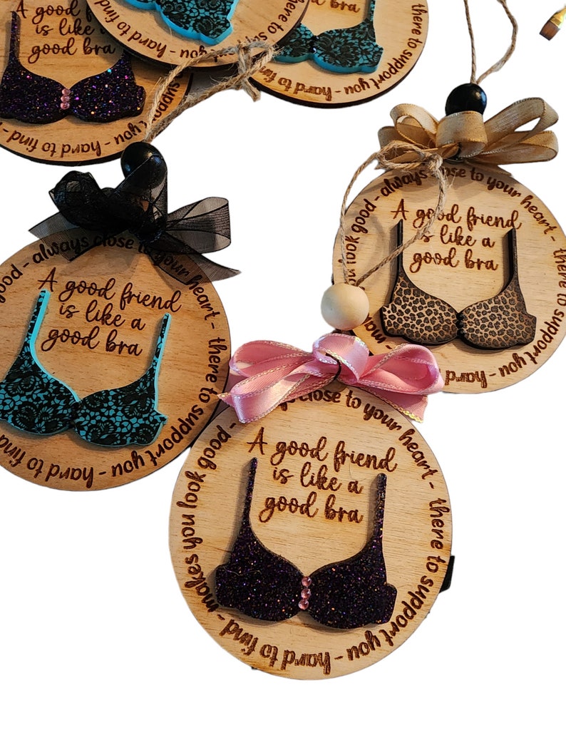 A Good Friend Bra Ornament - Etsy