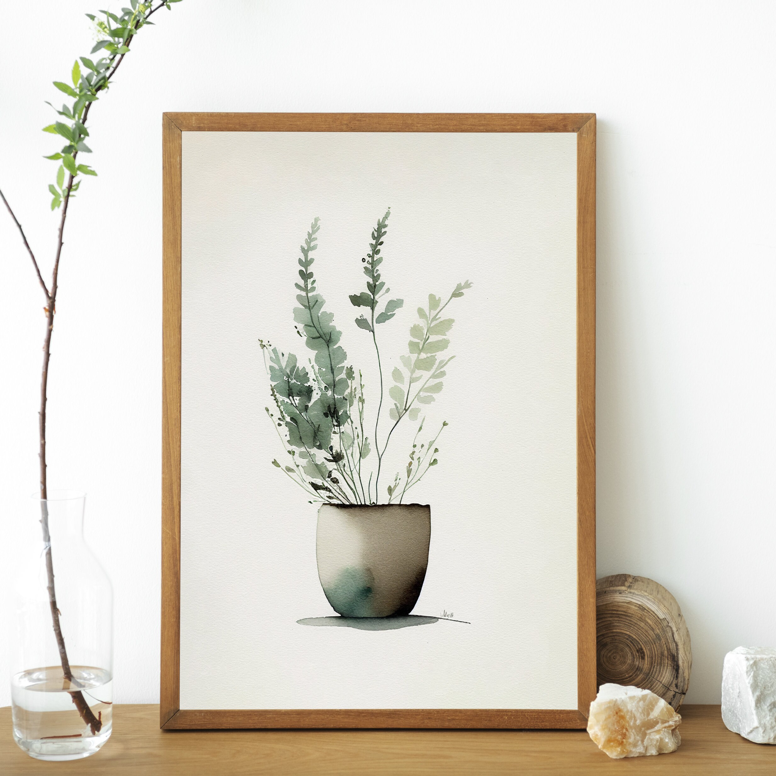 Downloadable Prints, Plant Art, Digital Art, Watercolor, Digital Prints ...