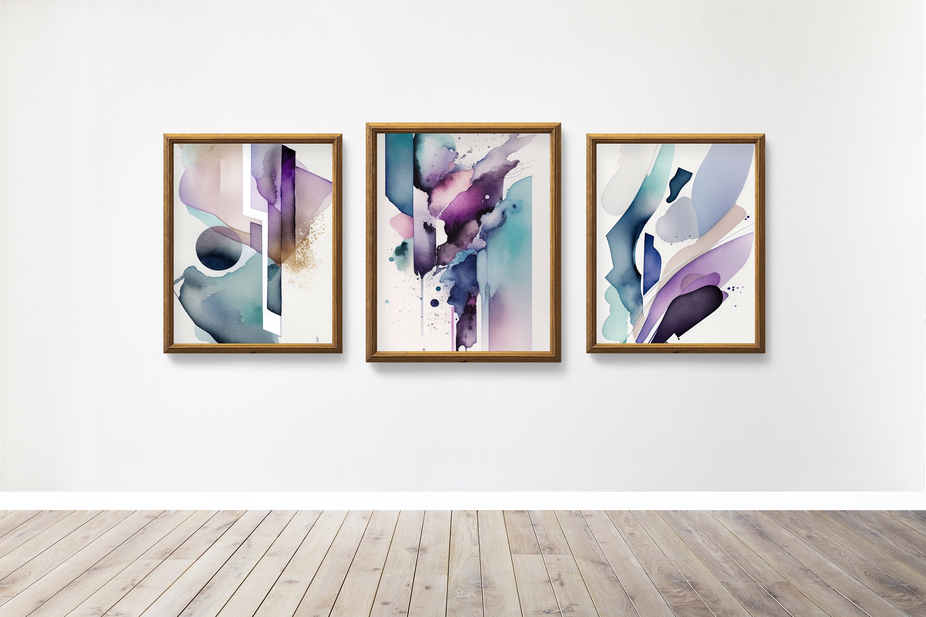 Abstract Watercolor Wall Art, Large Paintings, Colorful, Printable Art ...