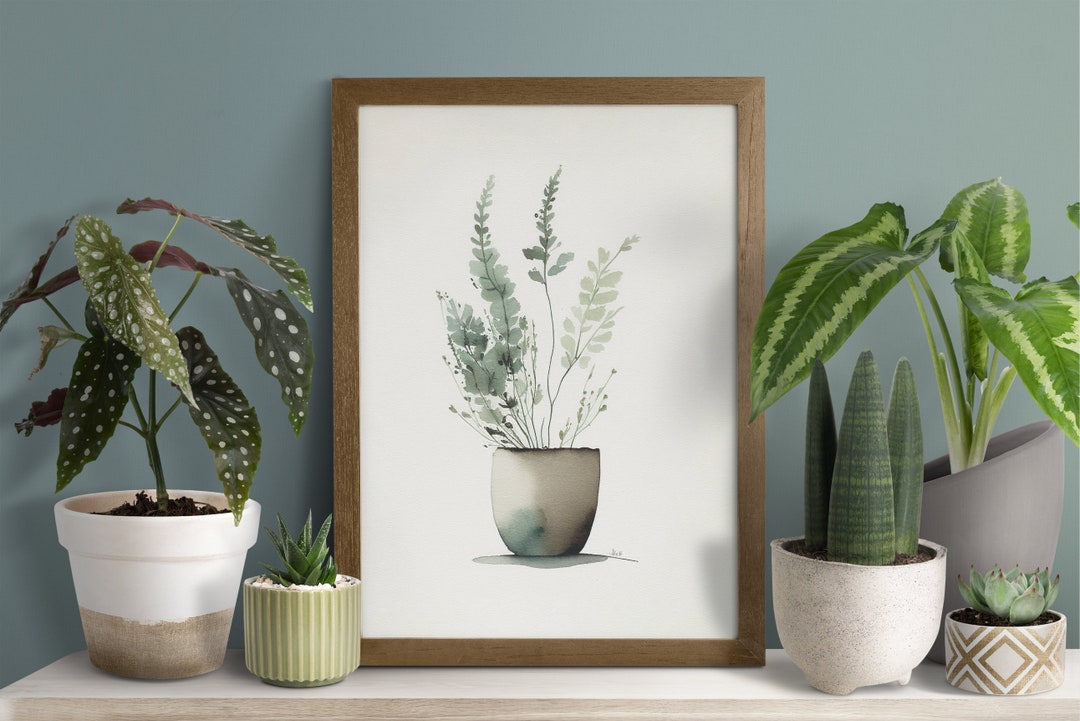 Downloadable Prints, Plant Art, Digital Art, Watercolor, Digital Prints ...