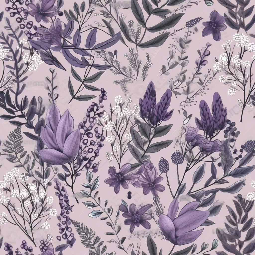 Dark Lavender Pattern - Etsy