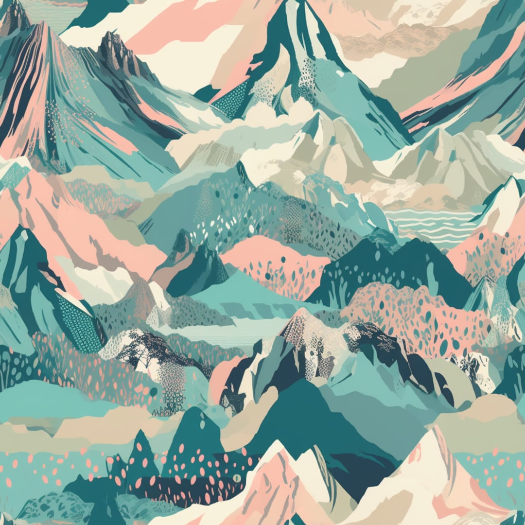 Mountain Range Pattern - Etsy