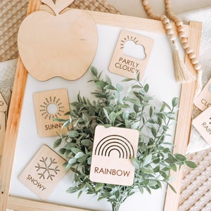 Montessori Wood Toys | Montessori Learning | Weather Flashcards ...