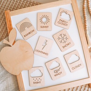 Montessori Wood Toys | Montessori Learning | Weather Flashcards ...