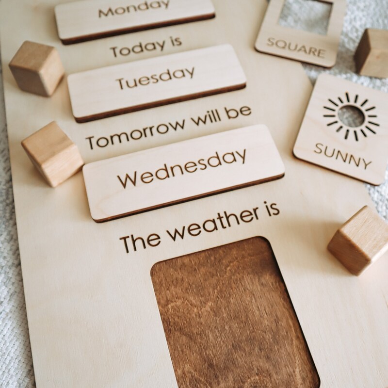 Montessori Calendar - Etsy