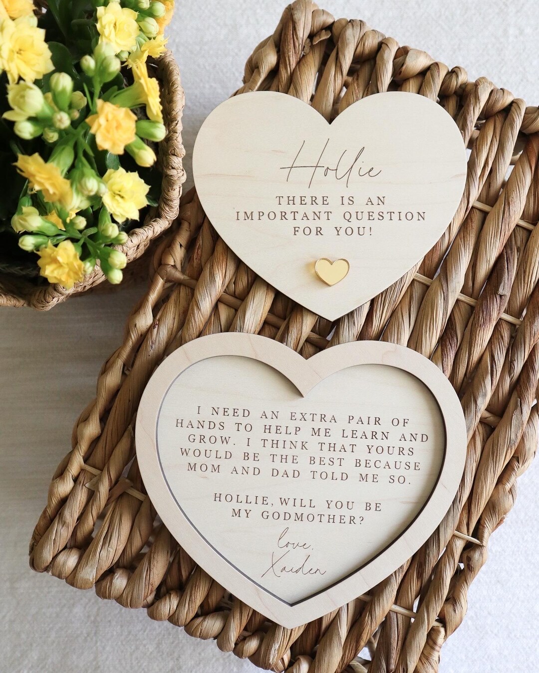 Godparents Gift, Godparents Proposal, Baptism Proposal Ideas, Will You ...