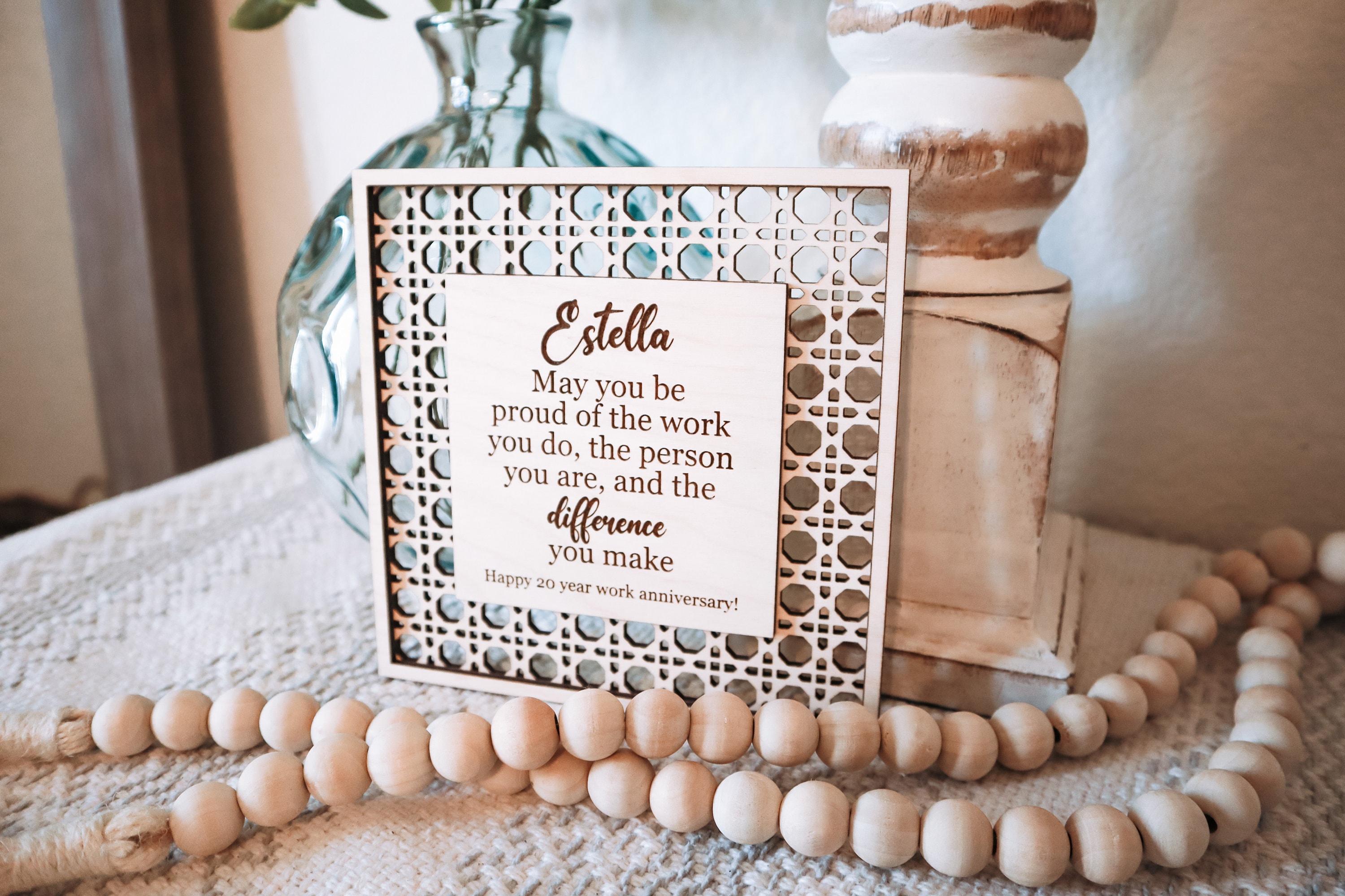 Custom Frame | Happy Workiversary Gift | Work Anniversary Gift ...