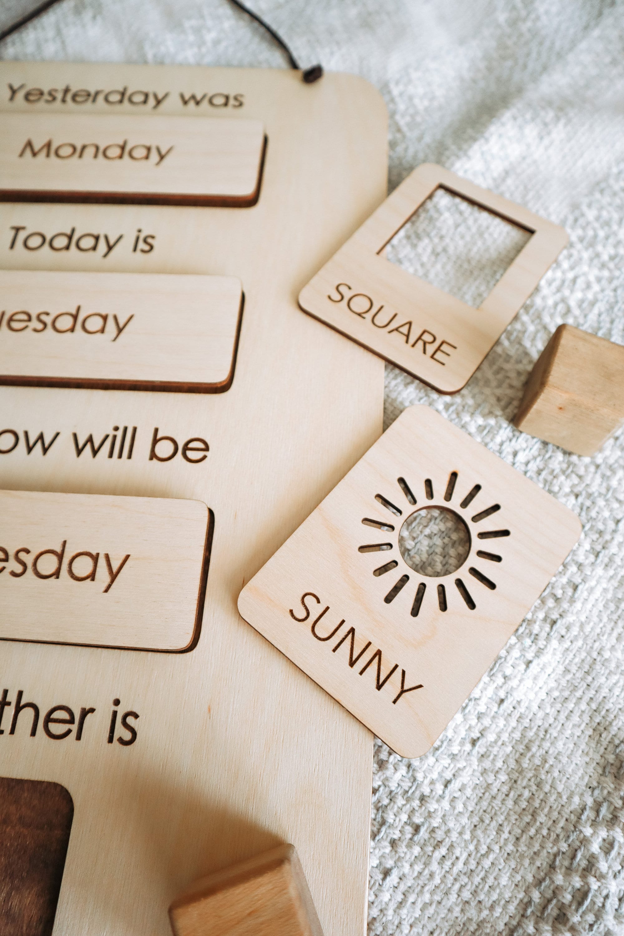 Montessori Wood Toys | Montessori Learning | Magnetic Calendar | Wooden ...