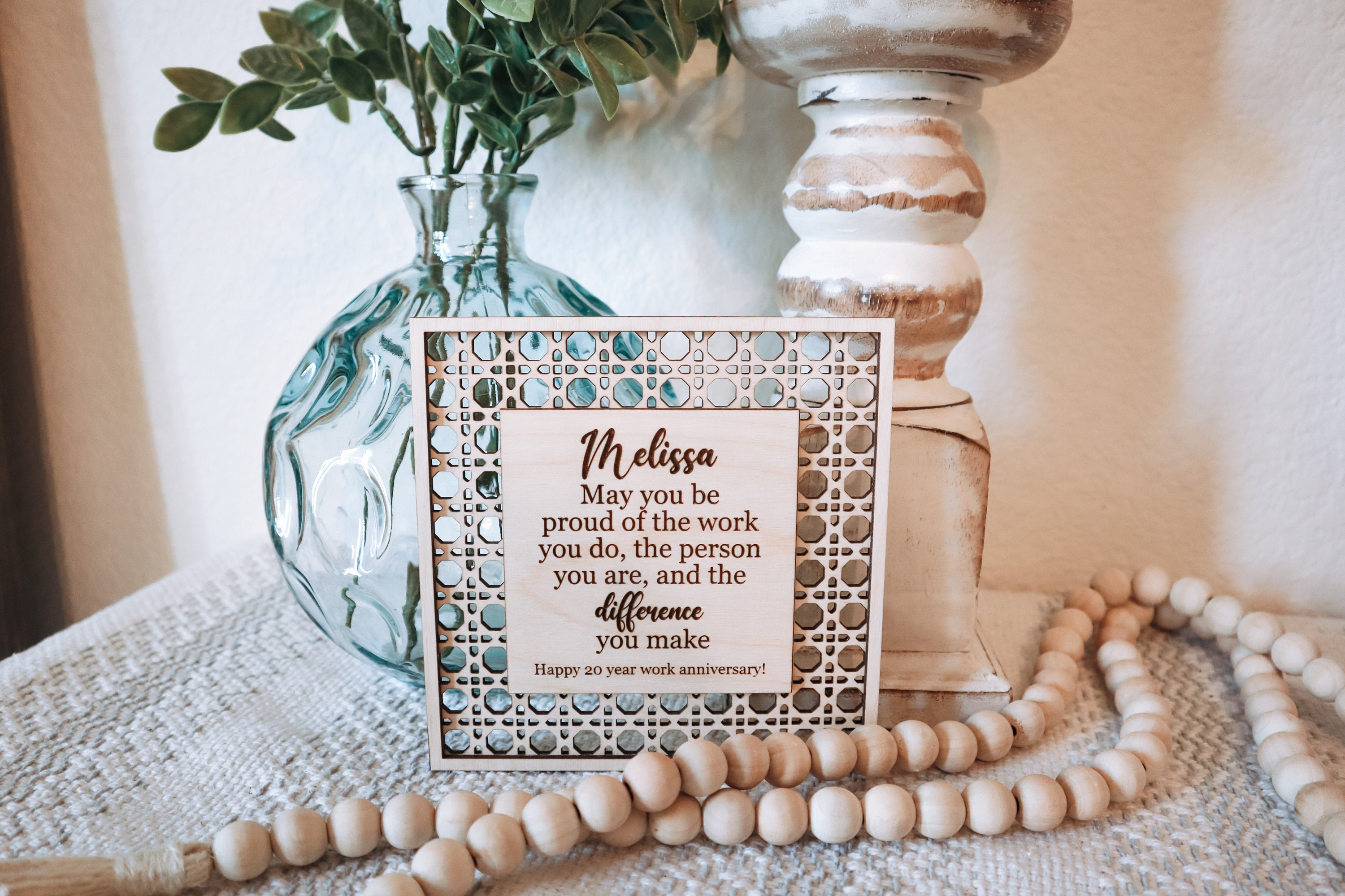 Custom Frame | Happy Workiversary Gift | Work Anniversary Gift ...