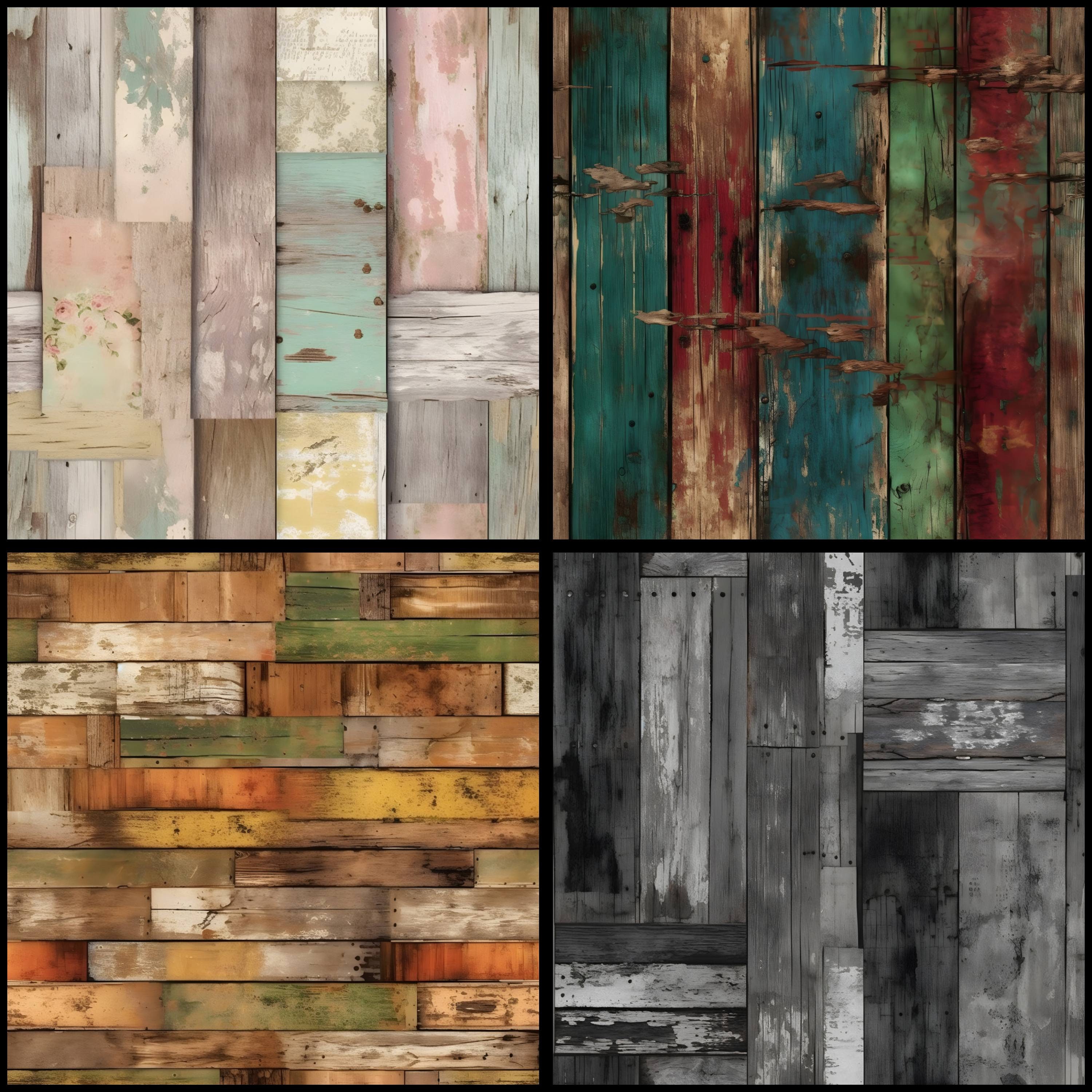 Digital Paper Wood Texture Instant Download Seamless Digital Farmhouse ...
