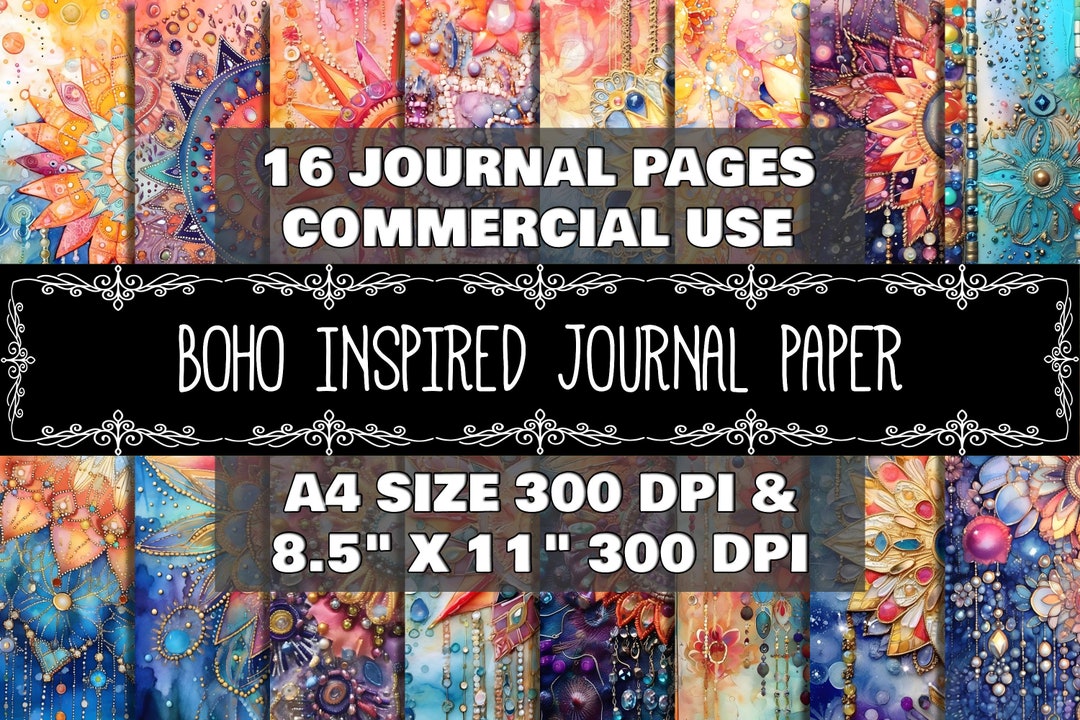 Digital Journal Boho Pattern Instant Download Digital Journal Boho ...
