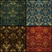 Digital Paper Gold Damask Pattern Instant Download Seamless Digital ...
